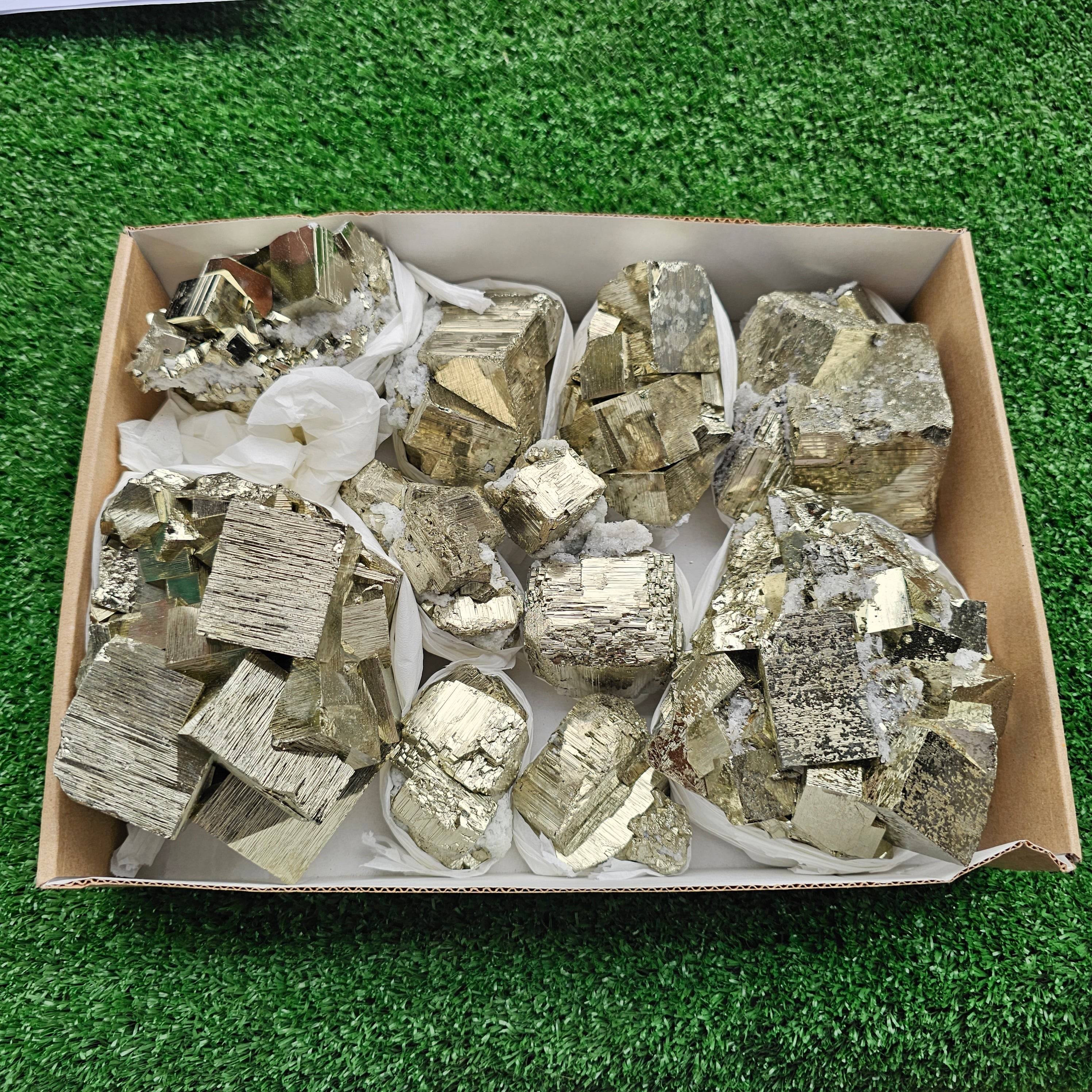 pyrite Cubic box – INKA MINERALS PERU